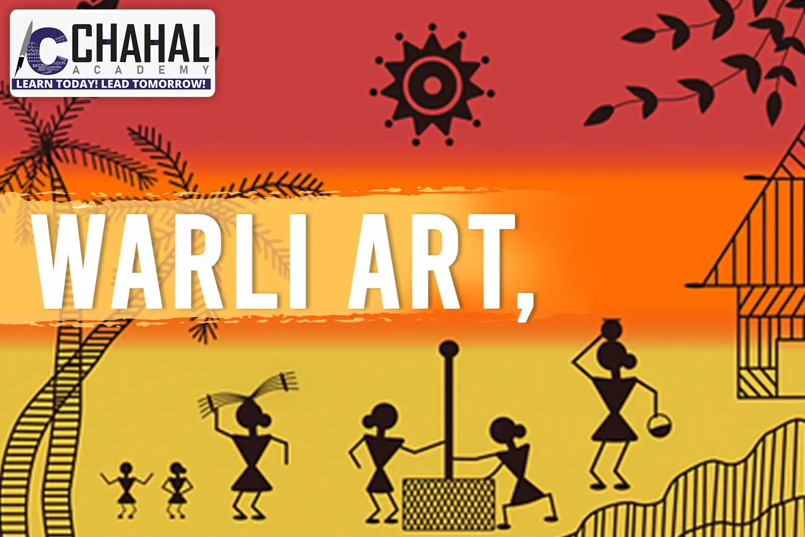Warli Art| Easy Traditional Warli Art Drawing UPSC CSE